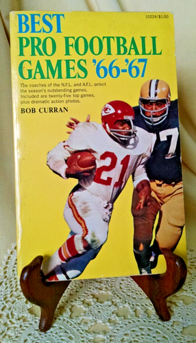 BEST PRO FOOTBALL GAMES '66 '67 BOB CURRAN ESSANDESS SPEC ED 10224 1967 ...