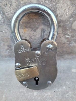 Reproduction New York Insane Asylum Escape Room Iron Padlock Lock 2 ...