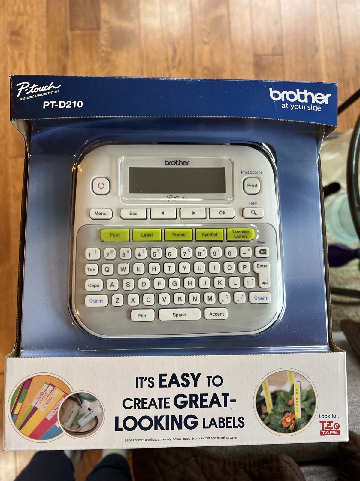Brother PTD210 P-Touch Easy Compact Label Maker - White 12502640349 | eBay