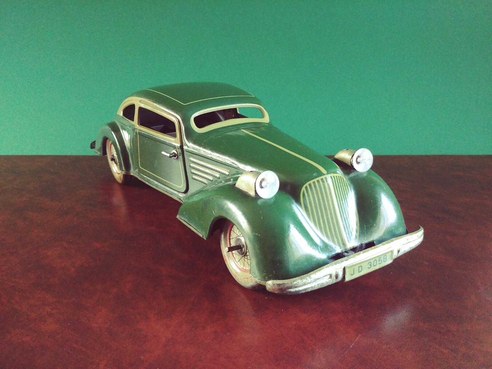 Scarce Deluxe Version 1930's JDN Distler Large Tin Wind-up Coupe ...