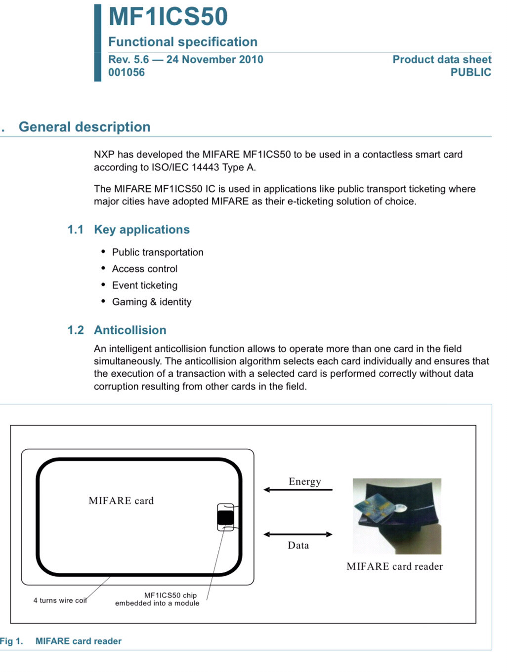 10X Philips MIFARE MF1 IC S50 - 8K 13.56MHz PVC CHIP HF NFC RFID NXP ...