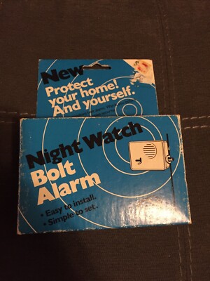 Vintage NIGHT WATCH BOLT ALARM Burglar Security System RARE | eBay