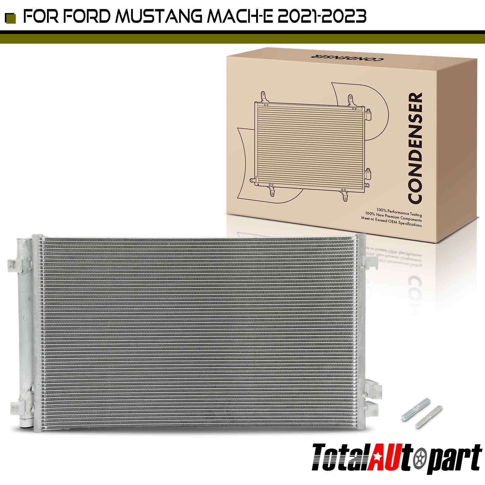 A/C Condenser with Receiver Drier for Ford Mustang Mach-E 2021-2023 ...
