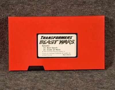 Transformers Beast Wars VHS Tape Episodes 34/35 AWESOME Condition | eBay