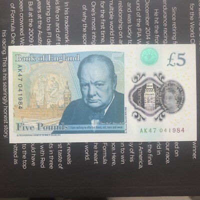 AK47 £5 Note Genuine Banknote GBP Five Pound Note RARE Serial Number ...