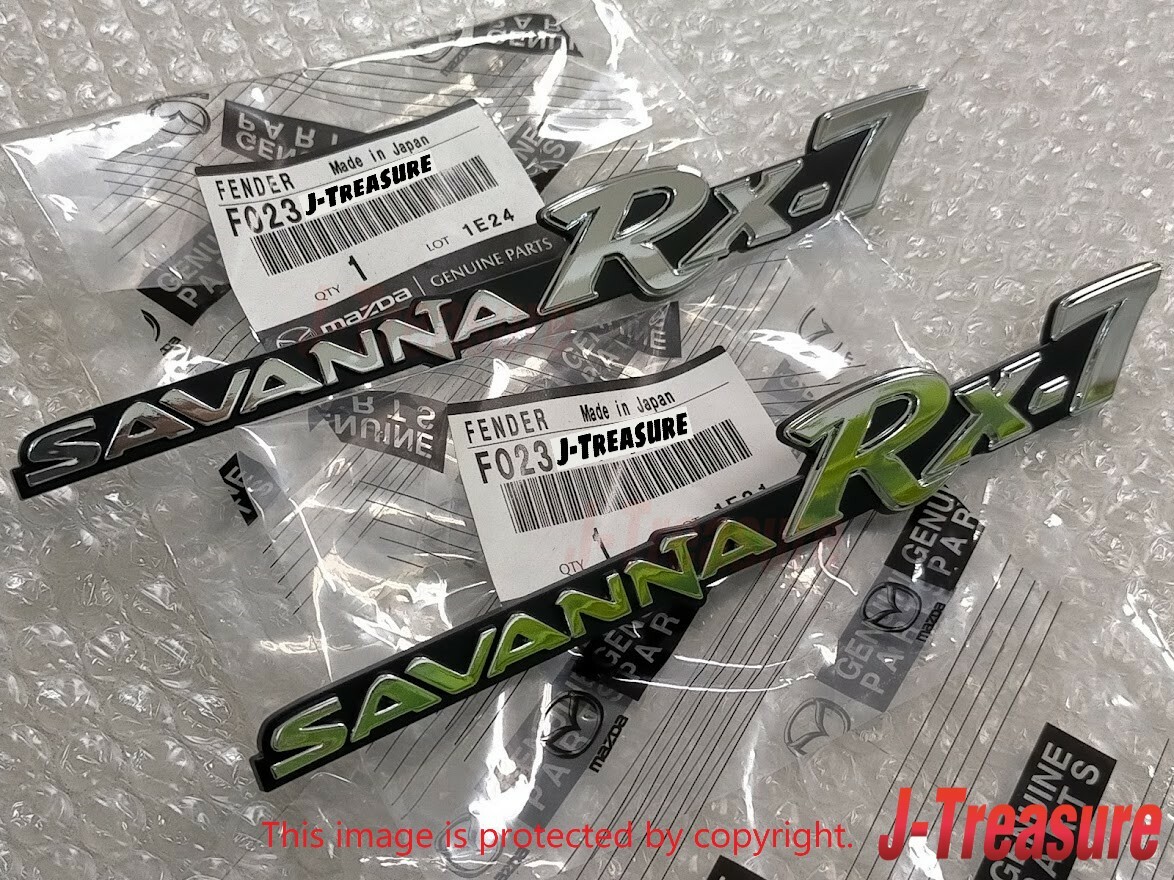 MAZDA RX-7 RX7 SAVANNA SA22C 1983-1985 Genuine Fender Badge Emblem RH ...