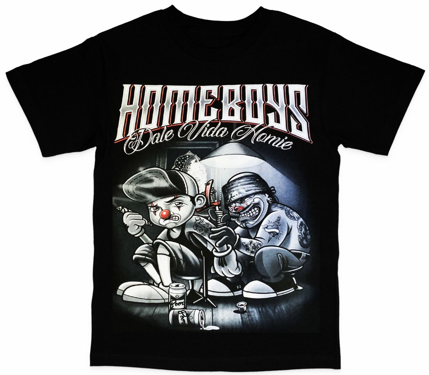 Home Boys Dale Vida Homie Tattoo Cartoon Mens T-Shirt | eBay