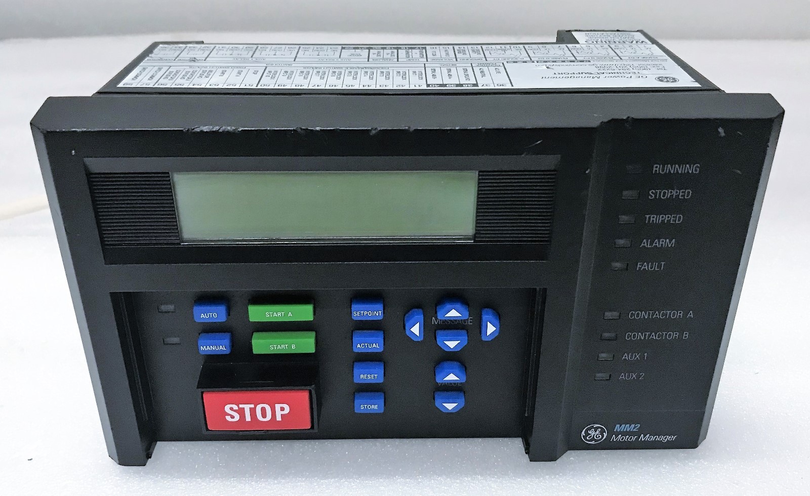 GE+MULTILIN+MOTOR+MANAGER+II+MMII-PD-1-2-120+INTELLIGENT+MCC ...