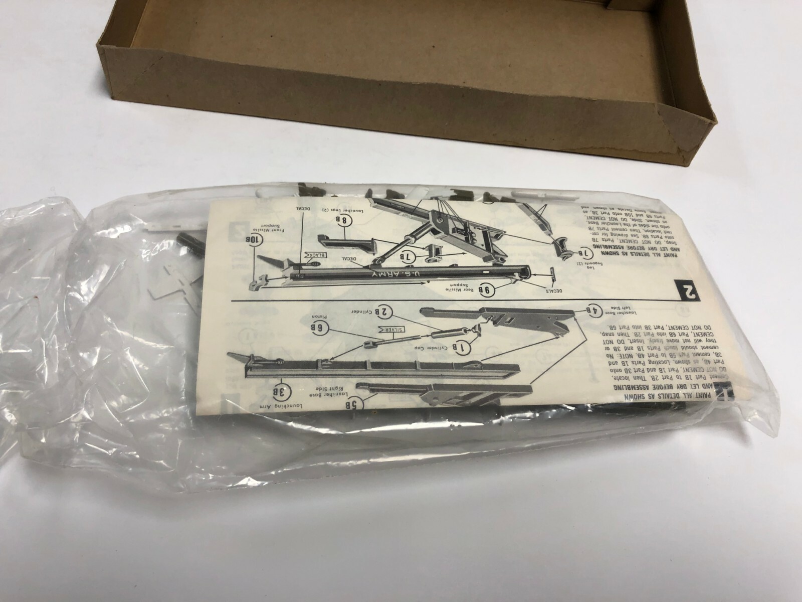 original 1963 US Army Tactical Rockets Set REVELL Authentic Model Kit H ...
