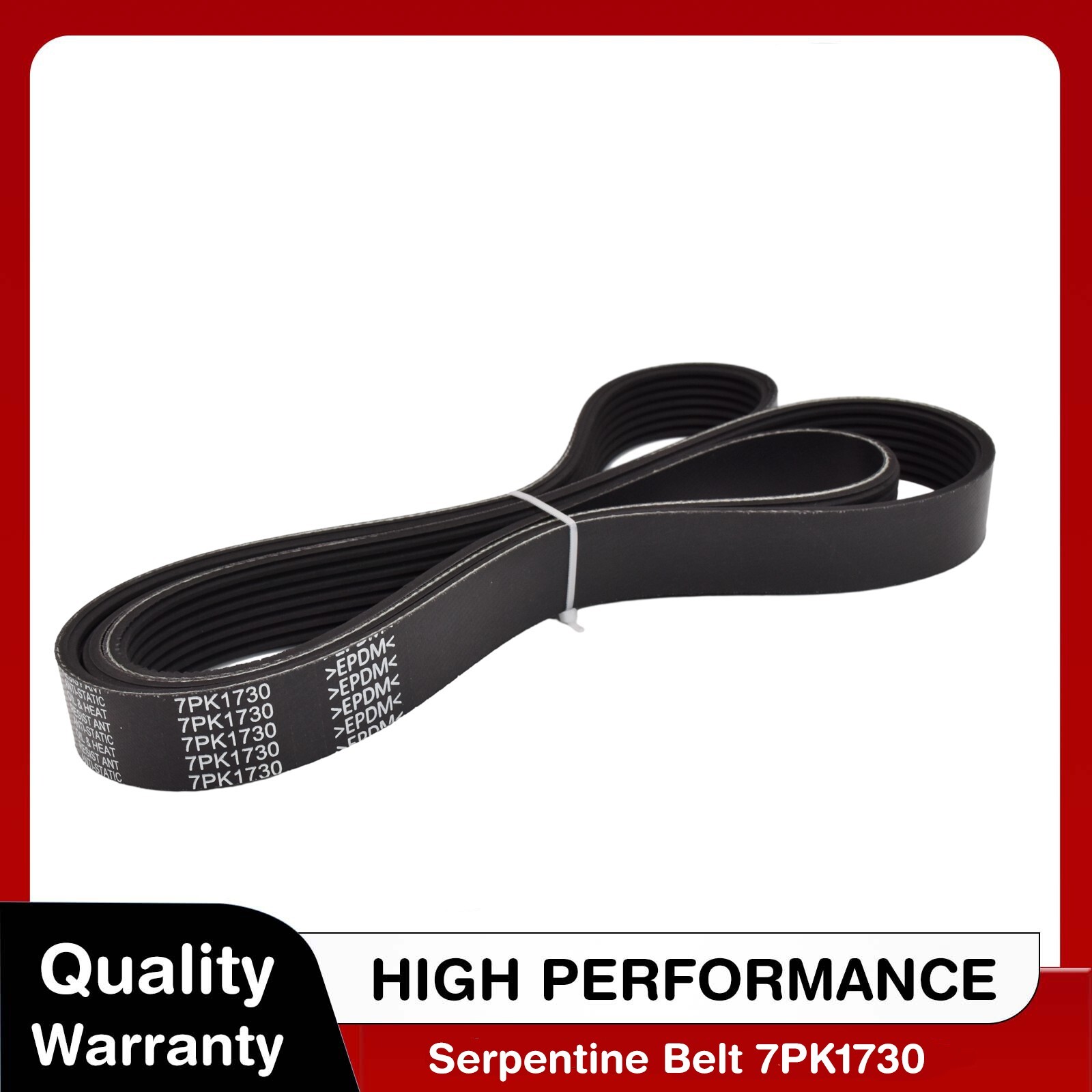 EPDM Serpentine Belt 7PK1730 fits Acura RSX Honda CR-V 2.0L 2.4L DOHC ...