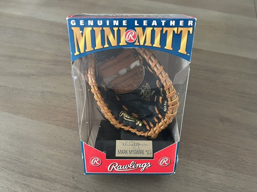 Rawlings Mini Mitt Mark McGwire #45 Genuine Leather Replica Glove 1991 ...