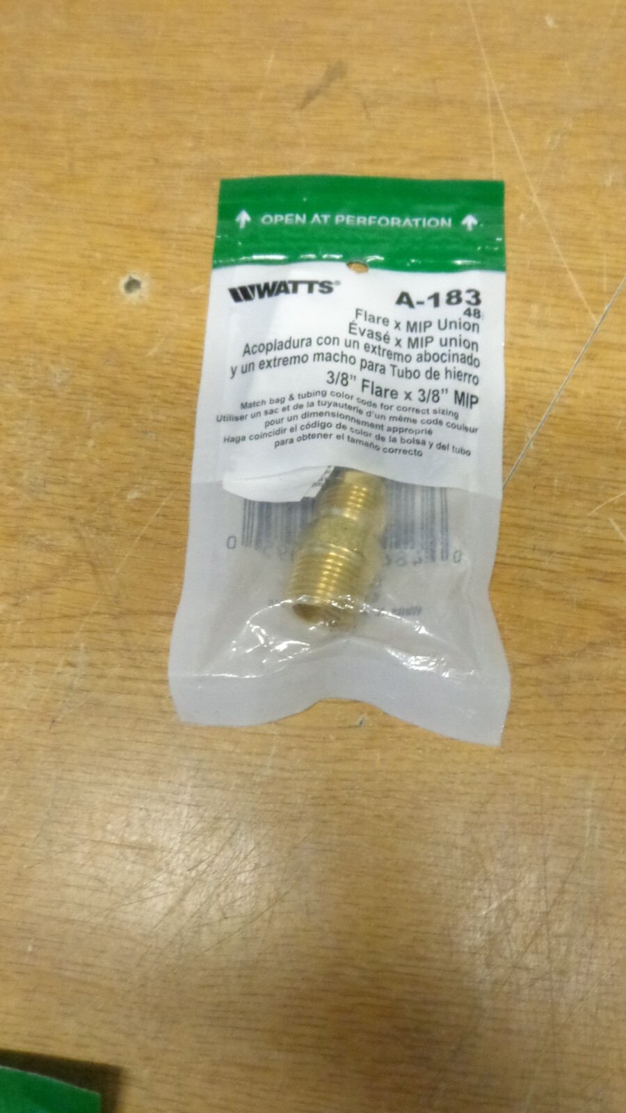 WATTS A-183 FLARE TX MIP UNION 3/8" x 3/8" *303718 17000183 | eBay