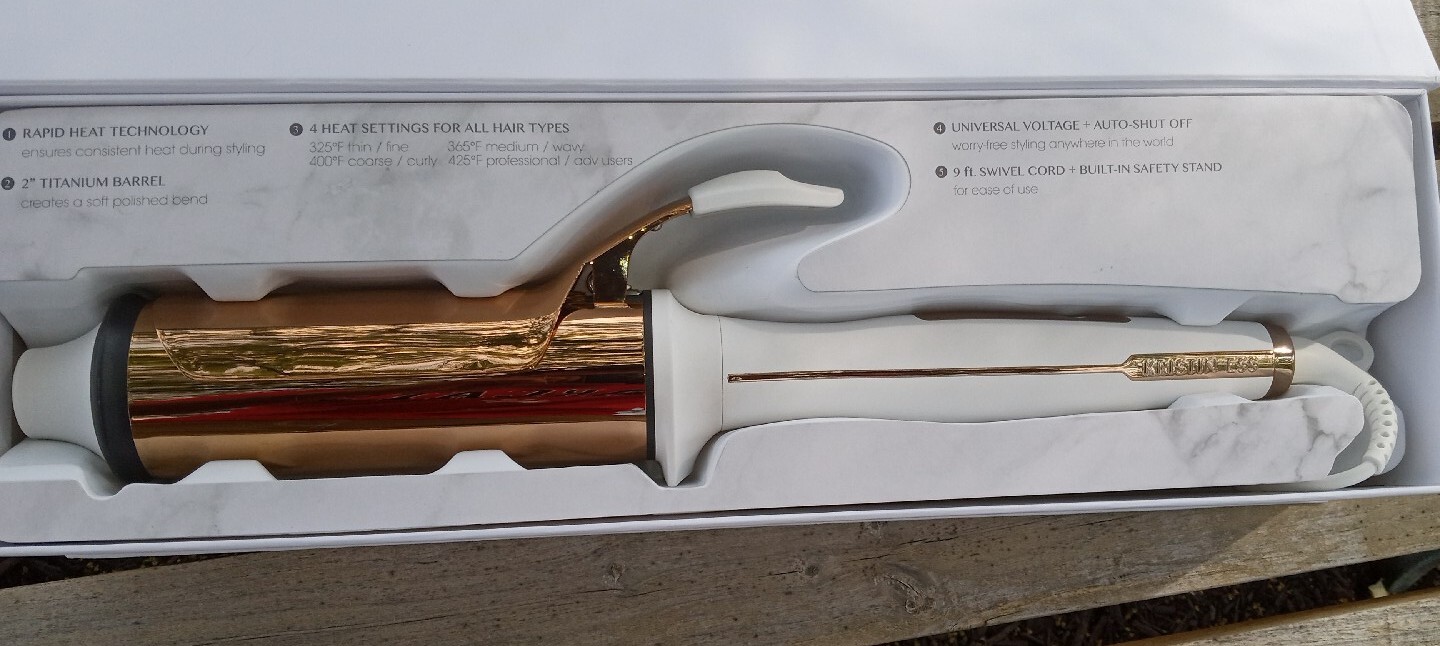 Kristen Ess Hair Soft Bend 2" Curling Iron Titanium Barrell KES0193 | eBay