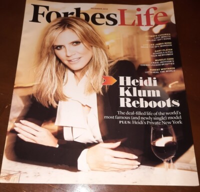Forbes Life Heidi Klum Gary Player James Bond December 2012 | eBay