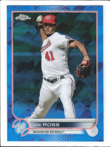 2022 Topps Chrome Update Sapphire Joe Ross #US132 Nationals | eBay