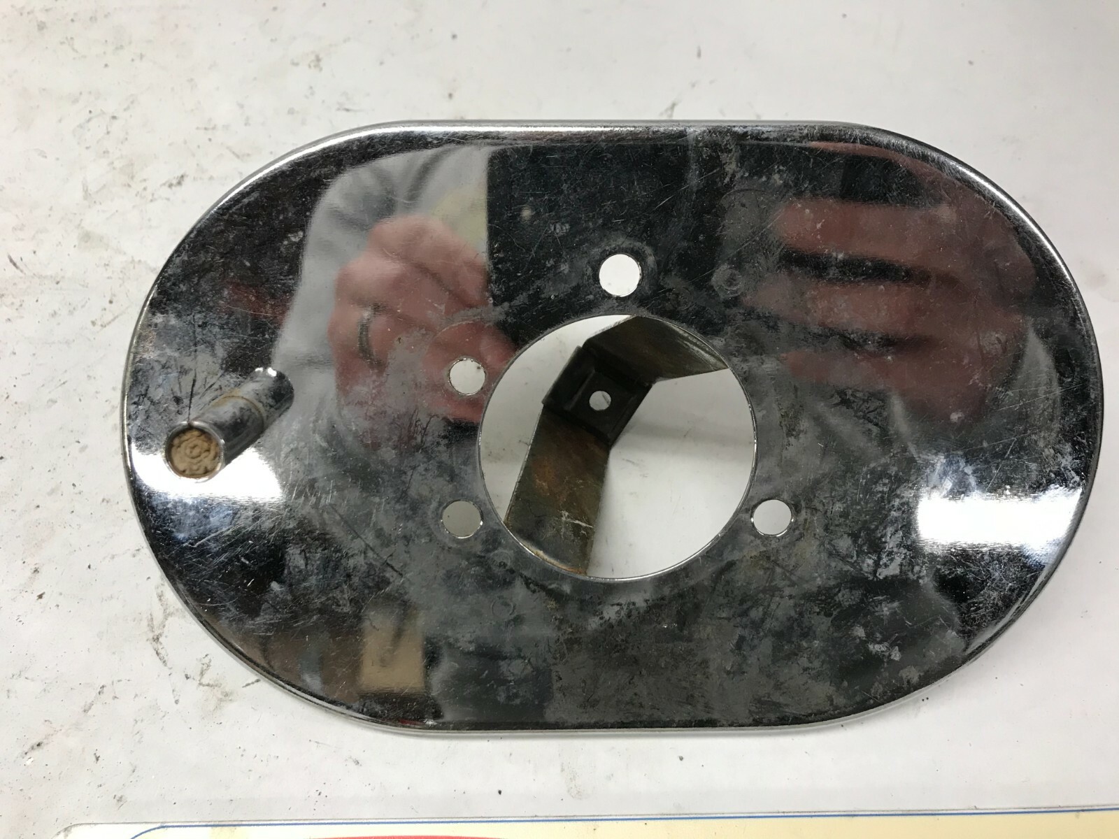 Harley Air Cleaner Backing Plate Bendix Ironhead Shovelhead Bobber ...