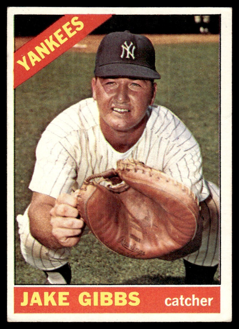 1966 Topps Jake Gibbs NM COND New York Yankees #117 | eBay