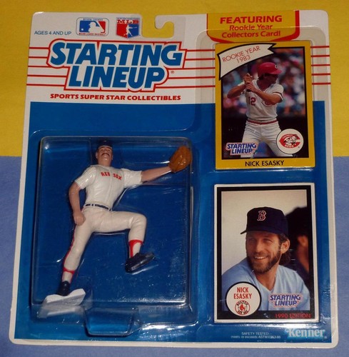 1990 NICK ESASKY Boston Red Sox Rookie sole Starting Lineup 1983 Reds ...