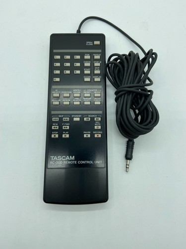 Tascam RC-30D Remote Control Unit for DA-30 Digital Audio Tape (DAT ...