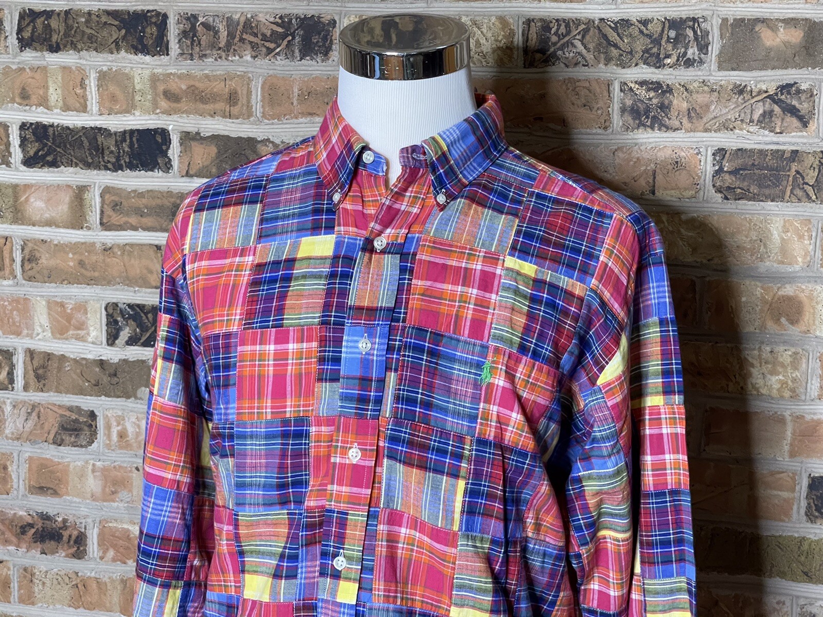 Polo Ralph Lauren Classic Madras Patchwork Cotton Col… - Gem