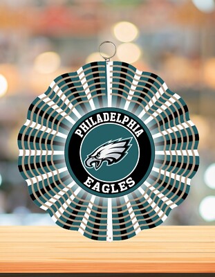 Handmade Philadelphia Eagles Inspired 8in 3D Round Wind Spinner | eBay