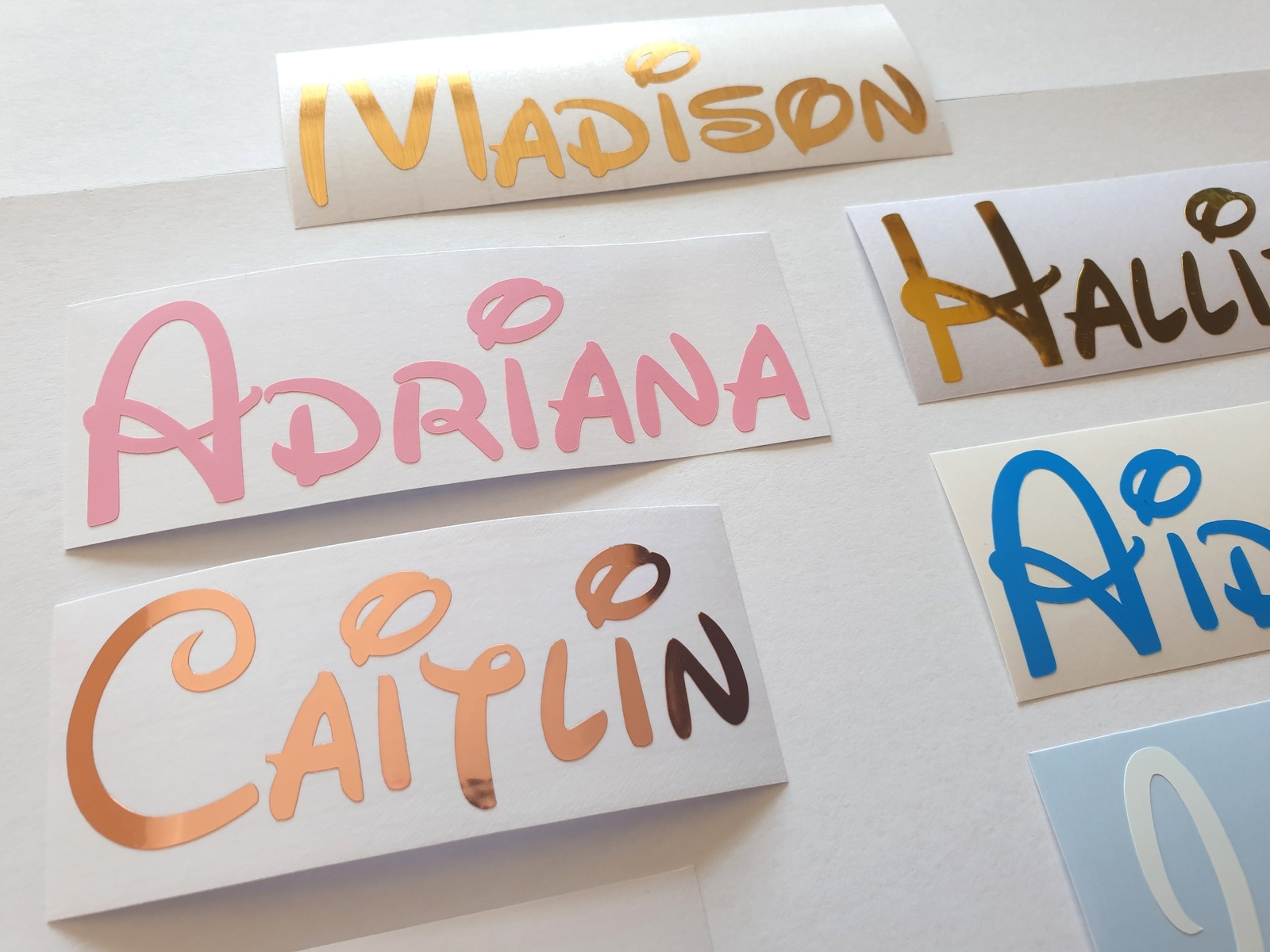 Personalised Disney Name Sticker for Water Bottle Vinyl Girls or Boys ...
