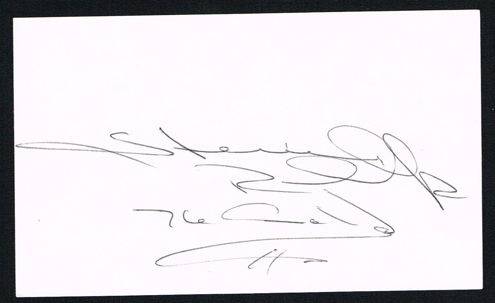 Steve Riddick signed autograph auto 3x5 index card Olympian | eBay