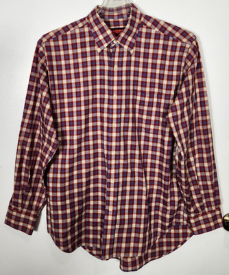 Austin Reed London Men's Size Large Multicolor Plaid Shirt LS Button ...