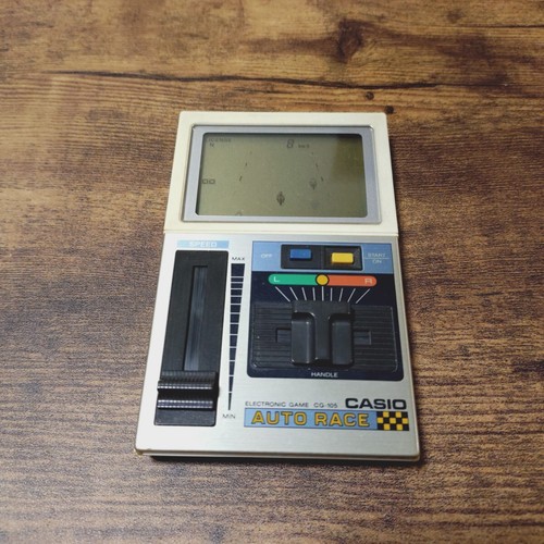CASIO Auto Race CG-105 LCD Handheld Game Watch Tested Working Rare ...