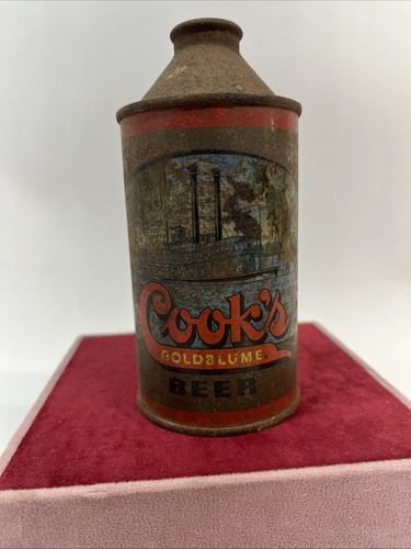 Vintage Empty Cone Top Cooks Goldblume Cone Top Beer Can | eBay