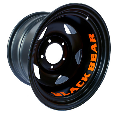 BLACK BEAR RIM TECH 17X10 5/150 -55 OFFSET 618S STEEL WHEEL (SET OF 4 ...