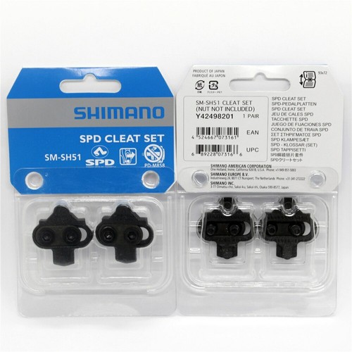 Shimano SPD SM SH51 SH56 Pedals Cleat Set MTB Bike Bicycle Cycling ...