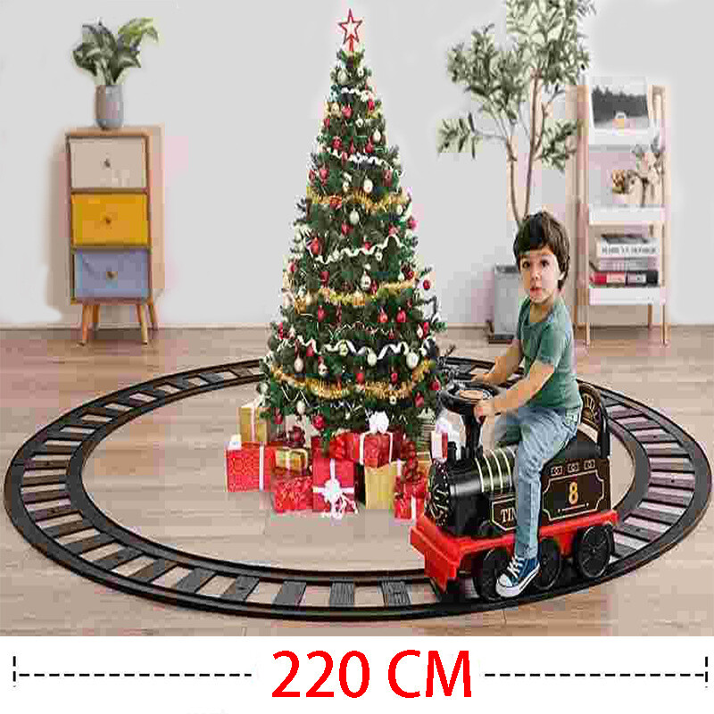 Kid 6V Electric Ride On Train Toy Motorized Train Engine Track Carriage ...