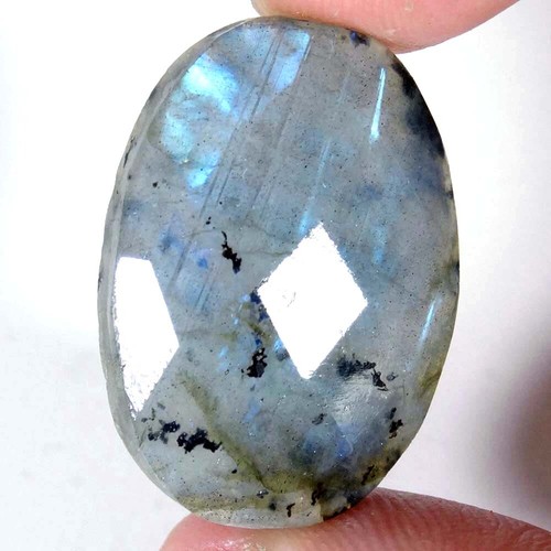 37.75Cts. 21X30X7mm 100% Natural Royal Flashy Labradorite Oval Cab Cut ...