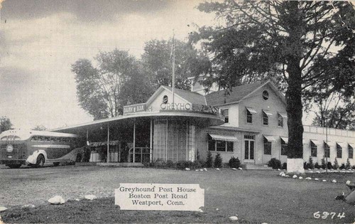 Westport Connecticut Greyhound Post House Vintage Postcard AA29649 | eBay