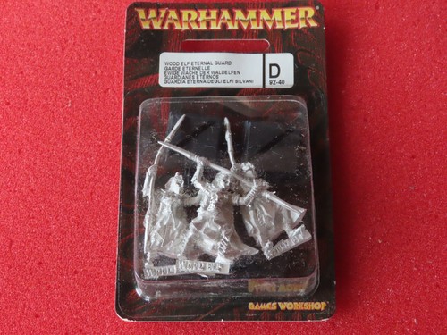Games Workshop Warhammer Wood Elves Eternal Guard 3 Metal Figures Elf ...