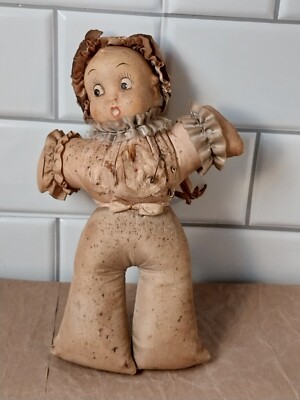 Vintage ~ Porcelain Head Pin Cushion Doll ~ Pink Taffeta Satin ~ 1930s ...