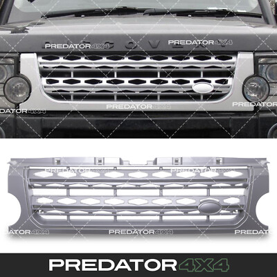 SILVER DISCO 4 LR4 LOOK FRONT GRILL GRILLE FOR LAND ROVER DISCOVERY 3 ...