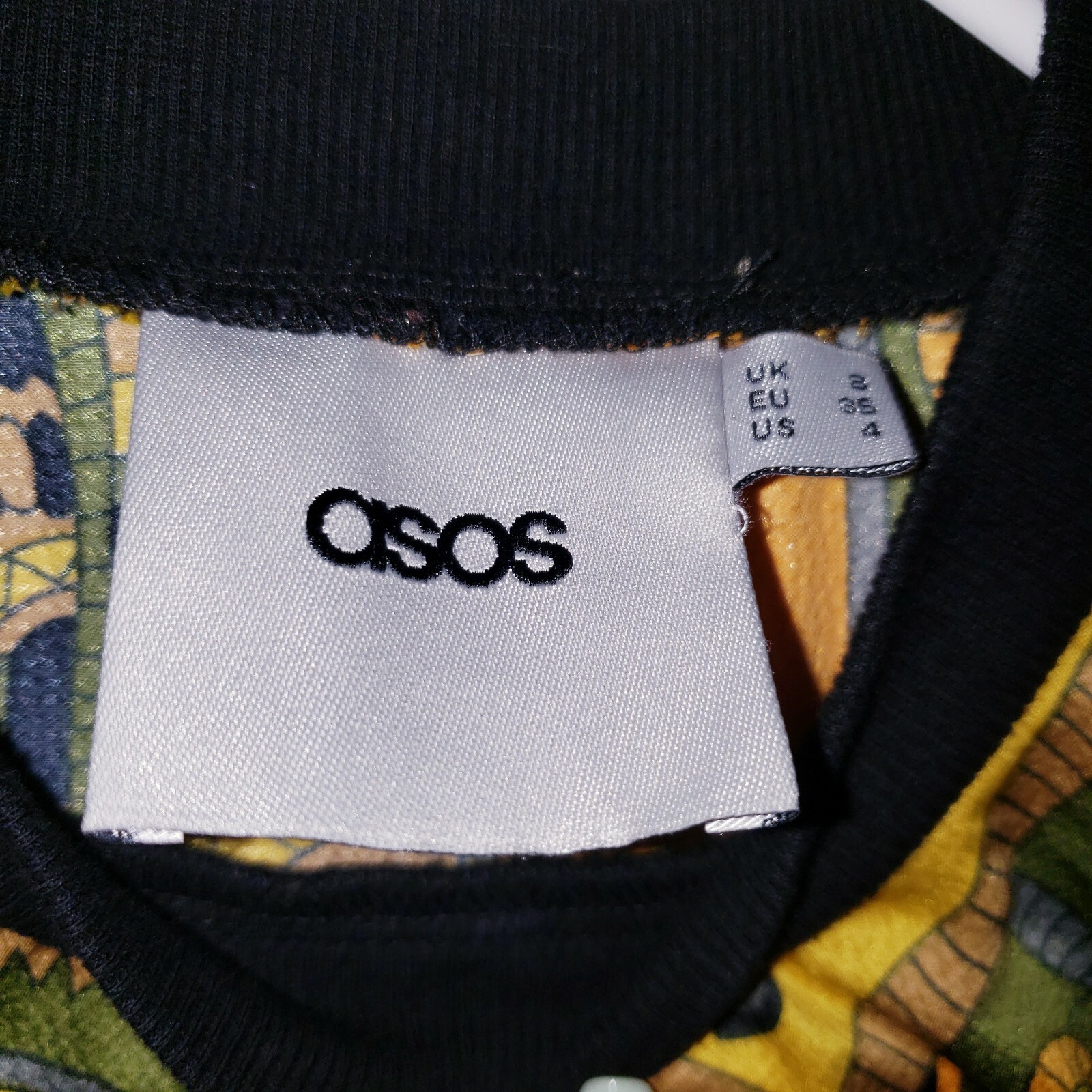 Asos Woven Baroque Print Sweat Top | eBay