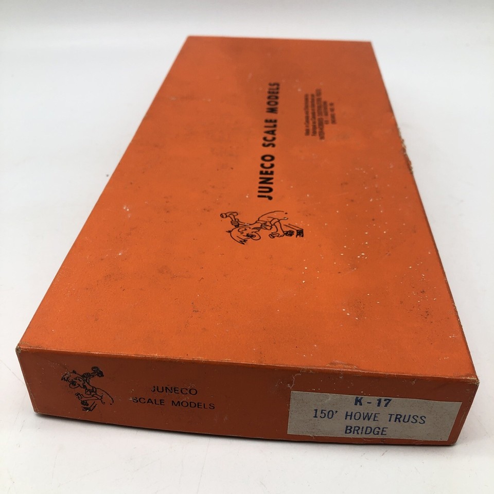 Juneco Scale Models HO Scale Howe Truss Bridge WOODEN/METAL Kit #K-17 ...