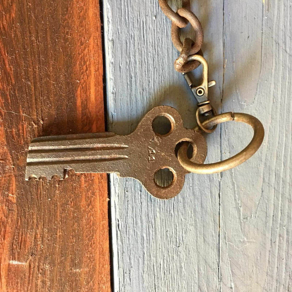 Alcatraz Island Prison Guard Iron Cell Key, Tag & Solid Brass Whistle ...