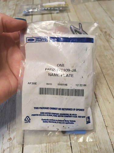 1996 1997 Ford Taurus Graphite Rear Bumper Emblem Badge Nameplate F6DZ ...