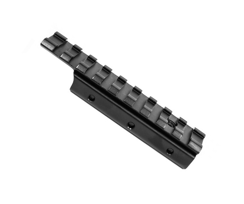 Dovetail Picatinny Rail w/ Scope Ring Mounts fits Henry .22 US Survival ...