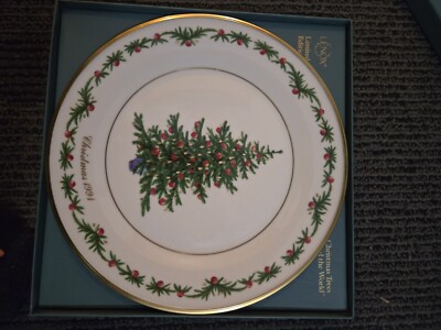 Lenox Annual Limited Edition Christmas Trees Around The World Plates 91 ...