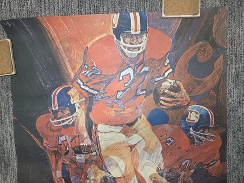 Denver Broncos 1972 Bartell NFL 36x24 Poster authentic true vintage ...