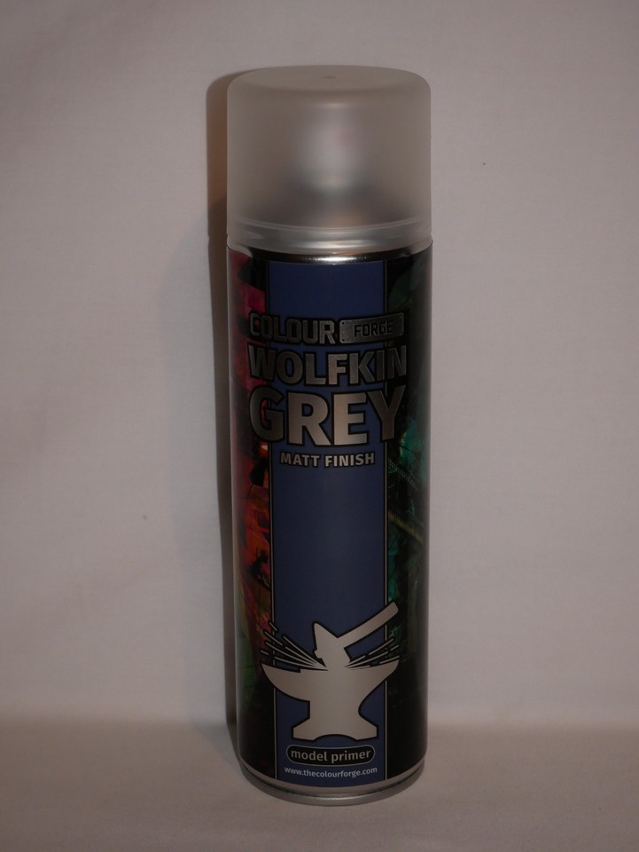 The Colour Forge Wolfkin Grey Matt Finish Model Primer 500ml Aerosol ...