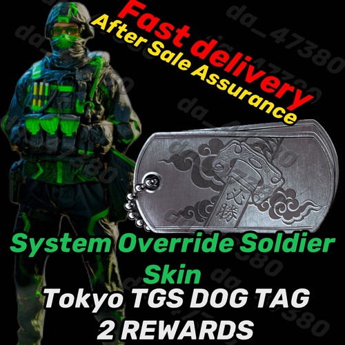 Battlefield 6 - System Override Soldier Skin + Tokyo TGS Dog Tag (2 ...