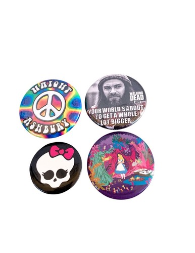 Lot Of 4 Random Variety Pins/Buttons | eBay