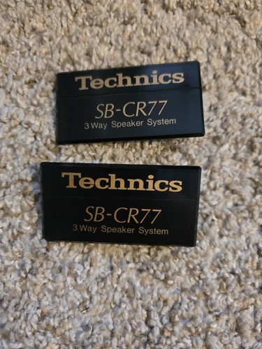 TECHNICS SB-CR77 SPEAKER CABINET BADGES LABELS & LOGO | eBay UK