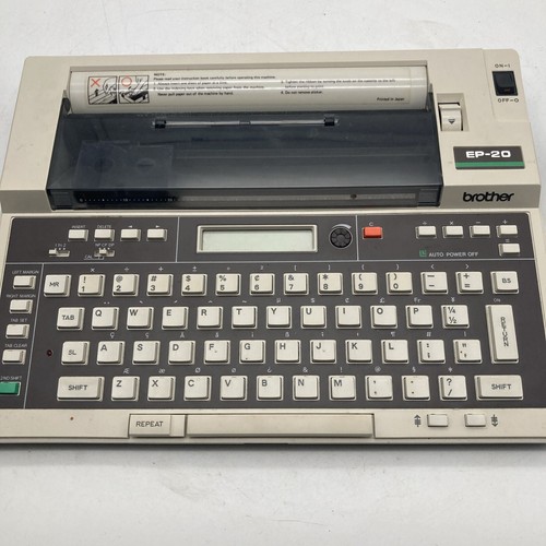 Brother EP-20 Personal Electronic Printer Typewriter Word Processor | eBay